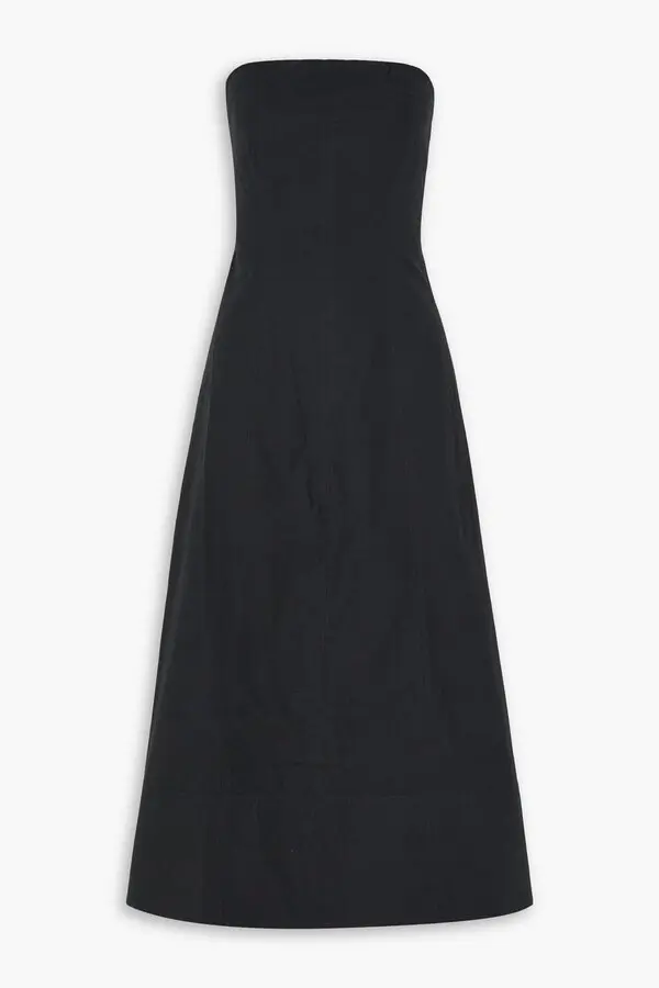 APIECE APART Todo' Strapless Cotton Maxi Dress