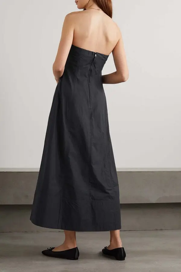 APIECE APART Todo' Strapless Cotton Maxi Dress