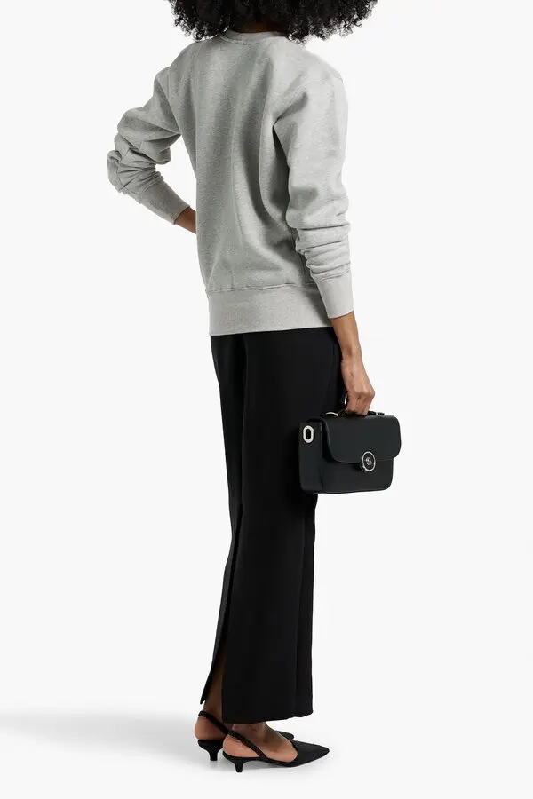 TOTEME Cotton-fleece Sweatshirt - Light Gray