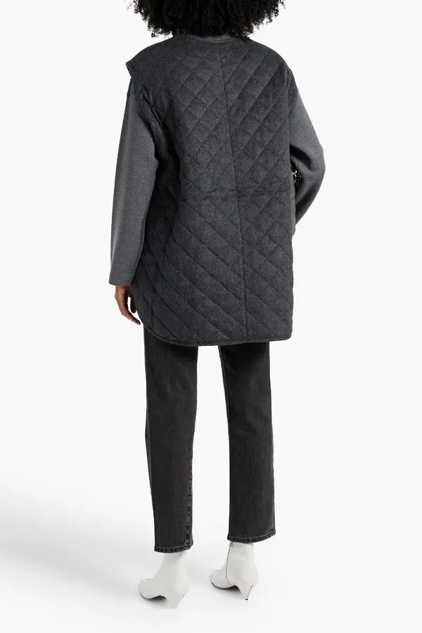 TOTEME Quilted Wool-felt Vest