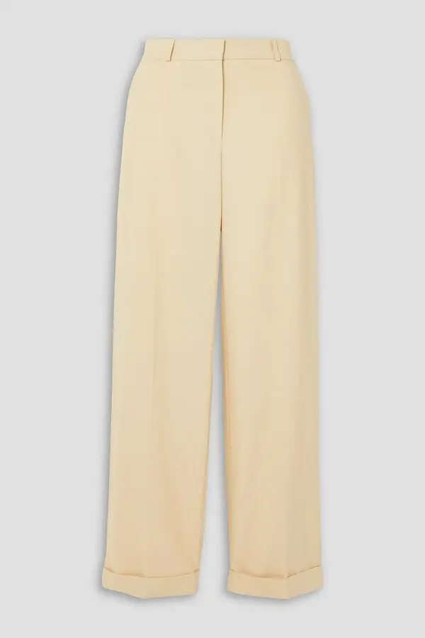 TOTEME Herringbone Twill Straight-leg Trousers
