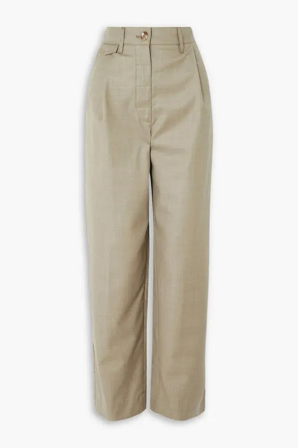 TOTEME Wool-twill Straight-leg Pants