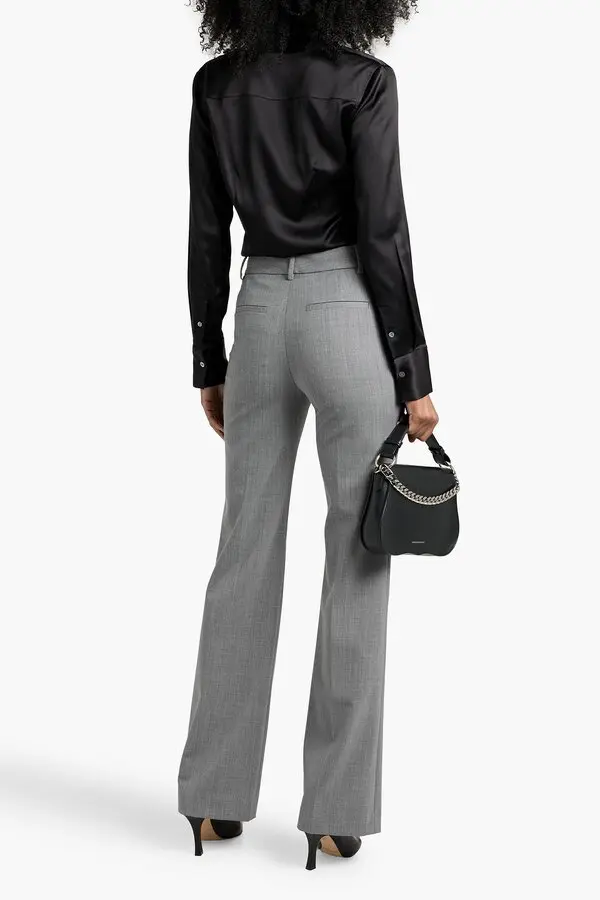 NILI LOTAN Corette Twill Straight-leg Pants