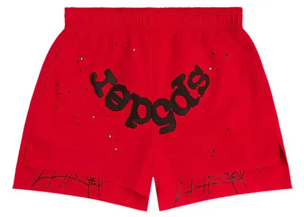 SP5DER Og Web Double Layer Short - Red