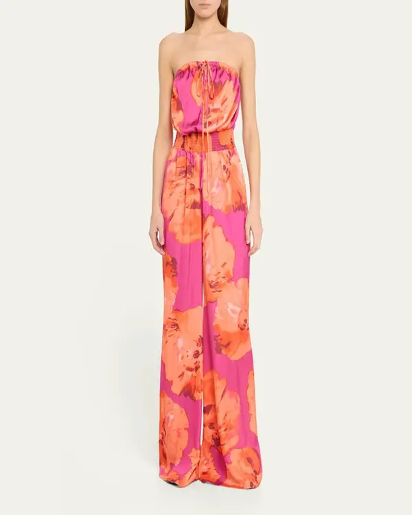 Ramy Brook Mindy Strapless Wide-leg Jumpsuit