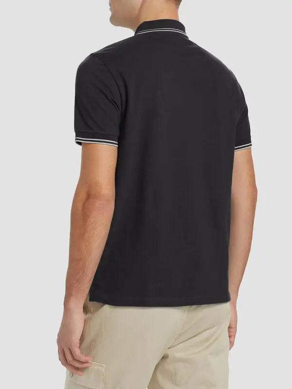 Stone Island Cotton-blend Patch Polo Shirt