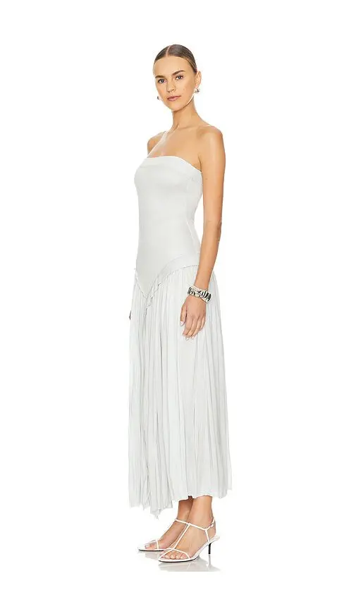 halter print maxi dress White & Blue Floral Halter Maxi Dress - All Dresses