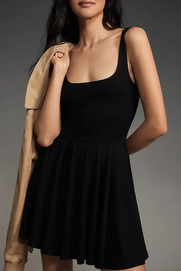 reformation dakota knit mini dress Reformation Dakota Knit Mini Dress In Black - 38% Off
