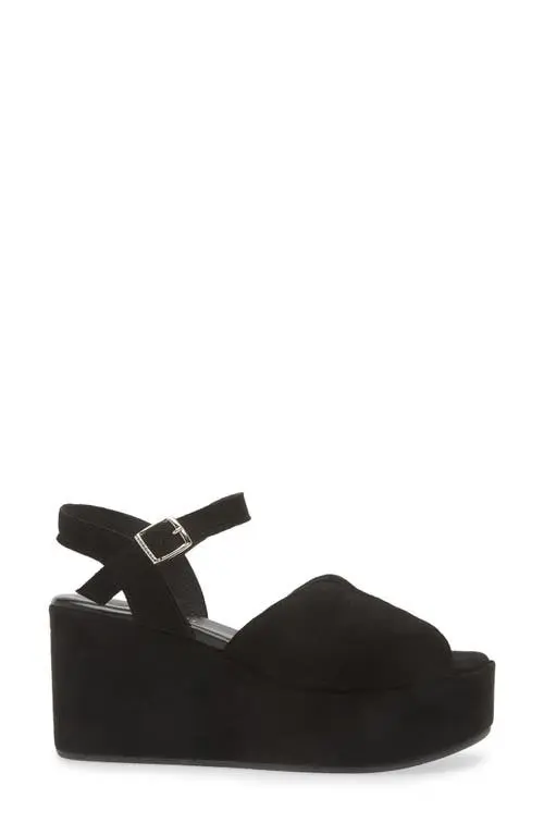 Cordani Jenna Wedge Platform Sandals - Crosta Nero