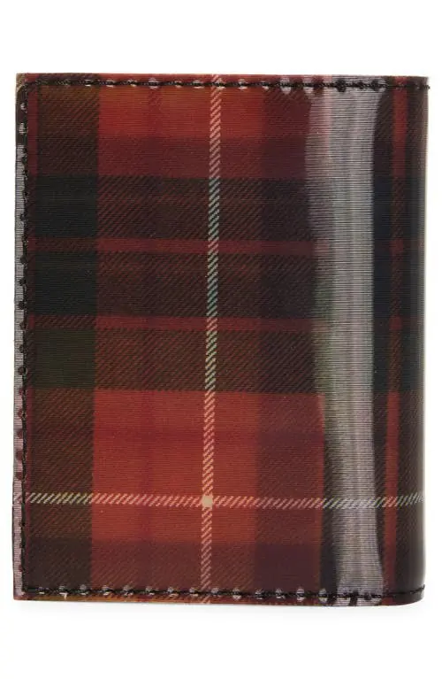 Comme Des Garçons Tartan Leather Bifold Wallet