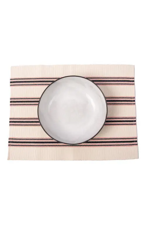 SIAFU HOME Mistari Striped Placemats Set Of 4