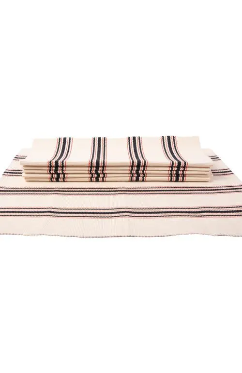 SIAFU HOME Mistari Striped Placemats Set Of 4