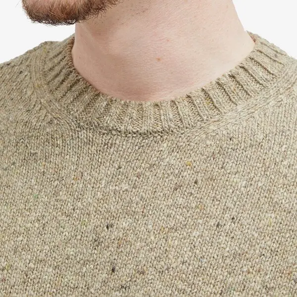Folk Chain Crew Knit - Light Sage