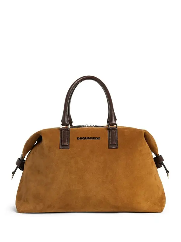 Dsquared2 Logo-plaque Two-tone Duffle Bag - Brown