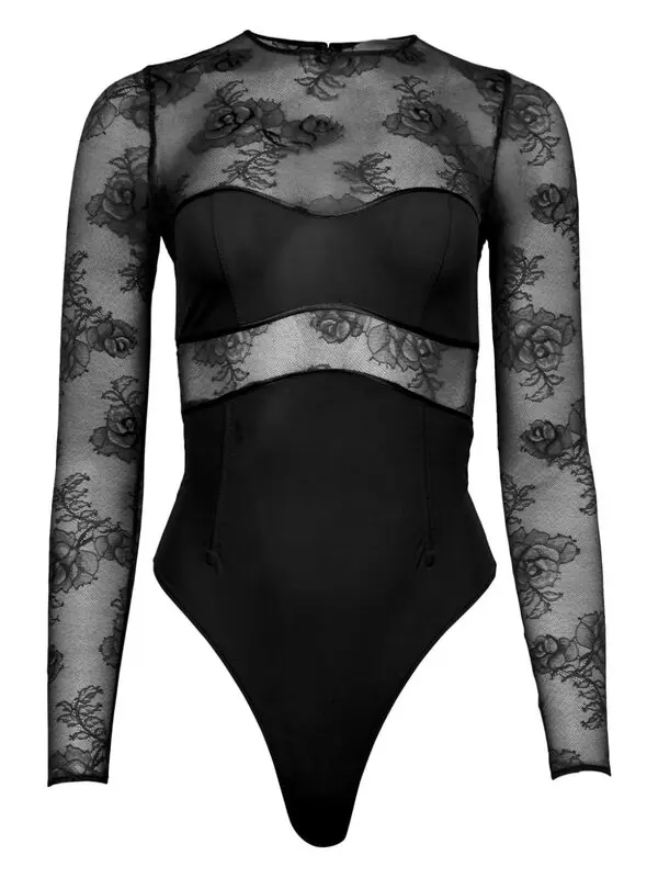 FLEUR DU MAL Bouquet Lace Bodysuit