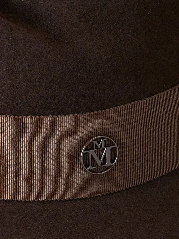 MAISON MICHEL Virginie Fedora - Brown