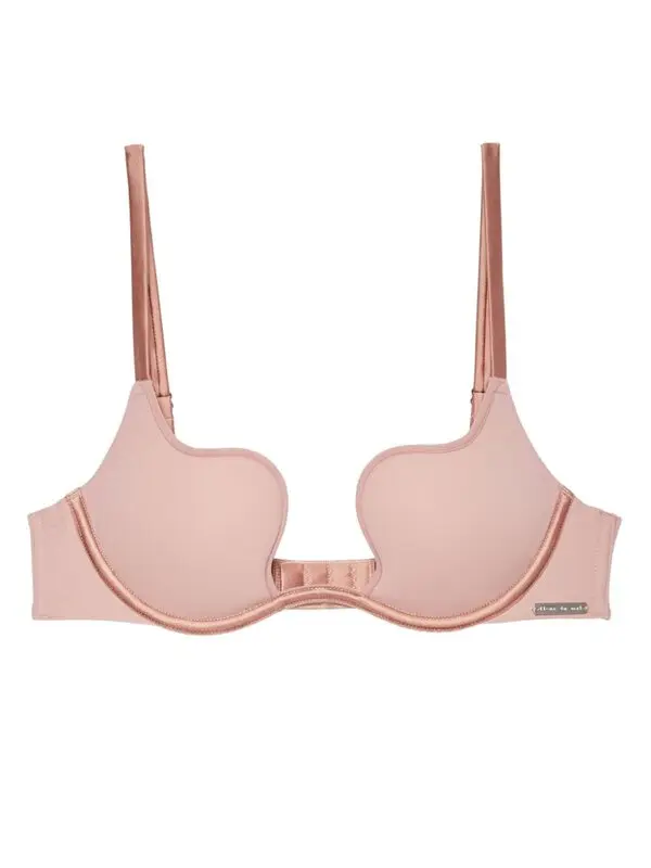 Fleur Du Mal Le Stretch Micro Seduce U-plunge Bra - Pink