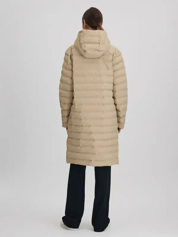 Rains Long Waterproof Puffer Jacket