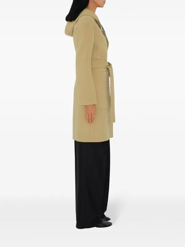 Burberry Vintage Check Wool Coat - Neutrals