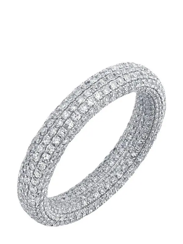 Shay 18kt Gold Eternity Ring - White