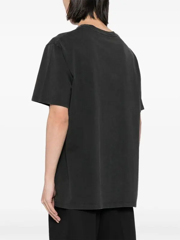 Balmain Loose T-shirt With Vintage Embroidery - Grey