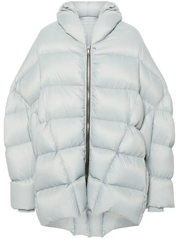 Rick Owens Jumbo Hooded Peter Coat - Blue