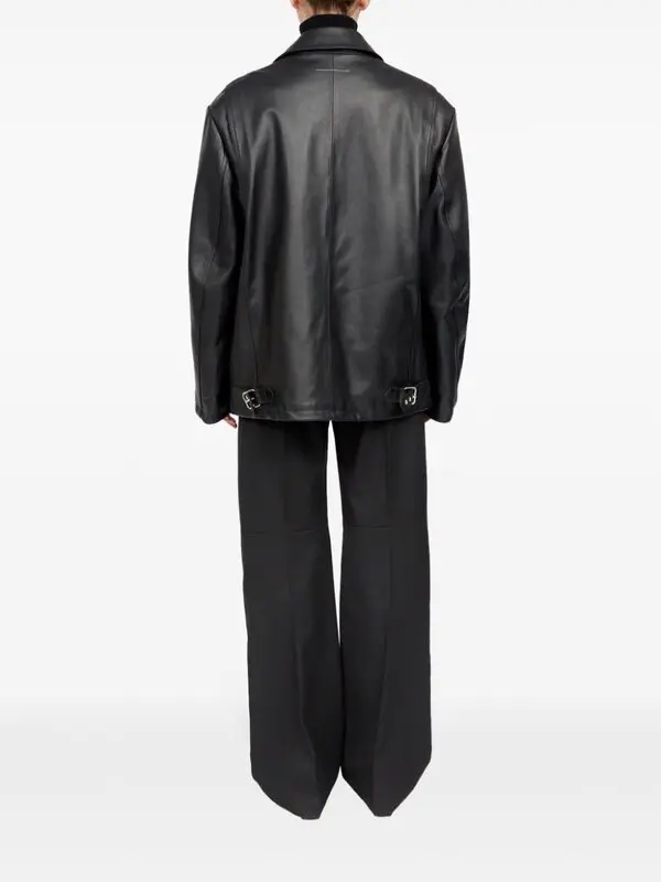 MAISON MARGIELA Zip-detailing Leather Jacket