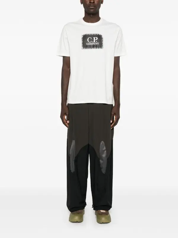 C.P. COMPANY Label Style-logo Jersey T-shirt
