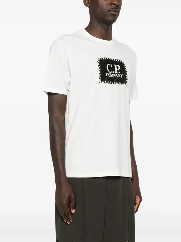 C.P. COMPANY Label Style-logo Jersey T-shirt
