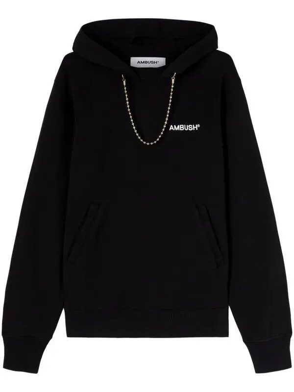 AMBUSH Ball Chain-detail Hoodie - Black
