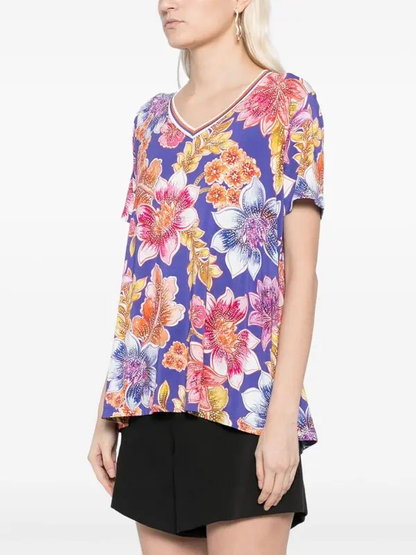 Johnny Was Janie T-shirt - Purple