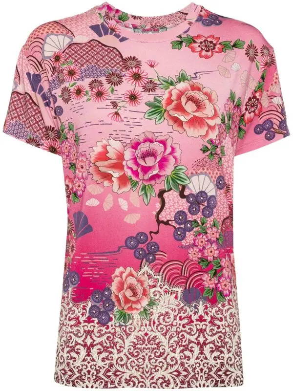 Johnny Was Floral-print T-shirt