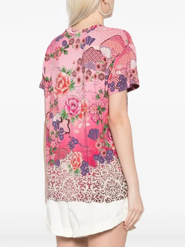 Johnny Was Floral-print T-shirt