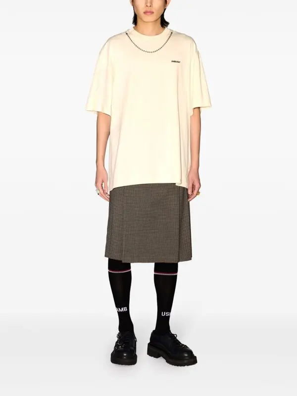 AMBUSH Ball Chain-detail T-shirt - Neutrals