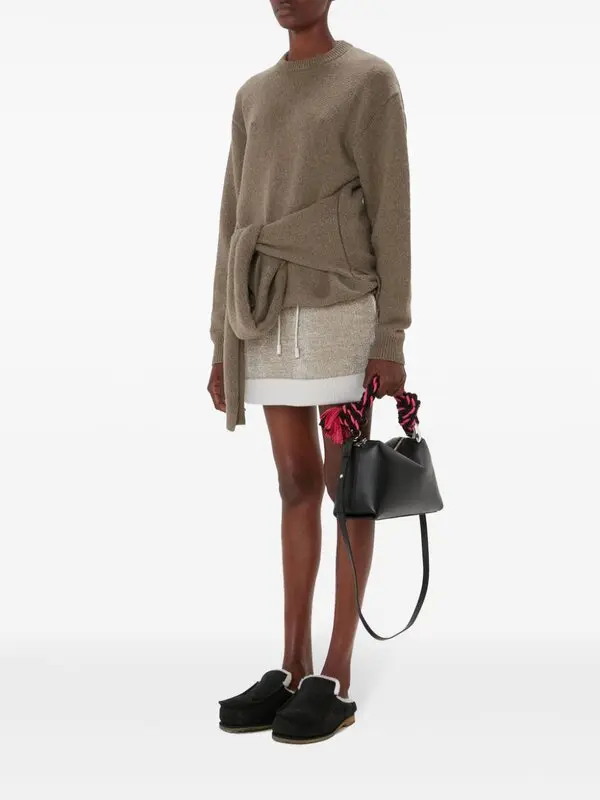 JW Anderson Tie-front Knit Sweater - Neutrals