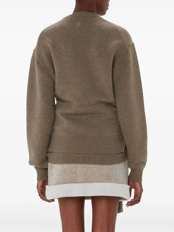 JW Anderson Tie-front Knit Sweater - Neutrals