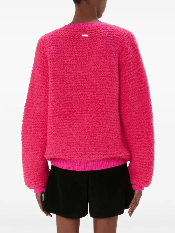 JW Anderson Bouclé V-neck Sweater