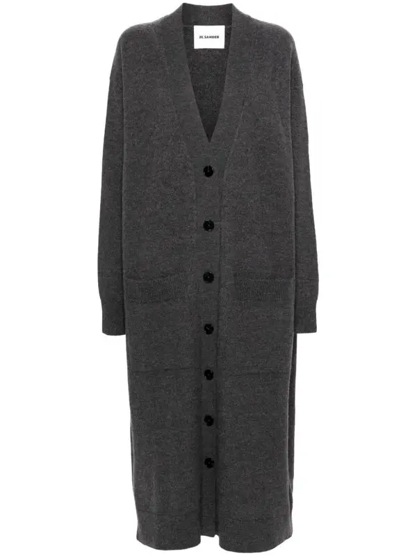 JIL SANDER V-neck Wool Cardigan