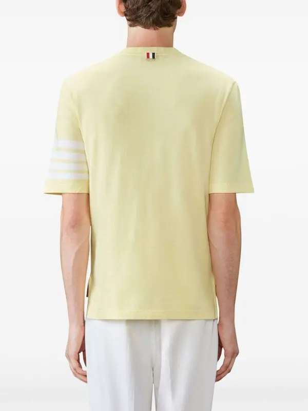 Thom Browne 4-bar Short-sleeve T-shirt - Yellow
