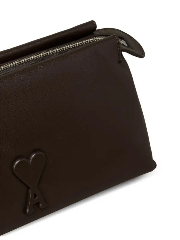 AMI Paris Leather Clutch Bag
