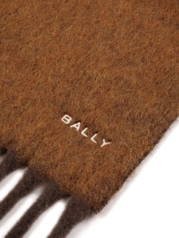 Bally Logo-embroidered Scarf - Brown