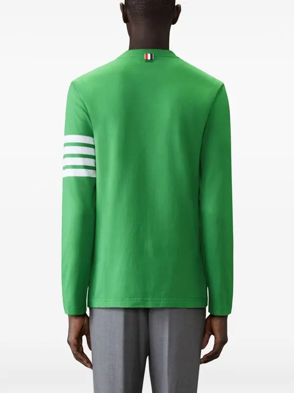 Thom Browne 4-bar Long-sleeve T-shirt - Green