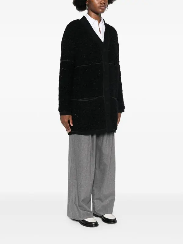 Giorgio Armani Long Bouclé Cardigan Coat