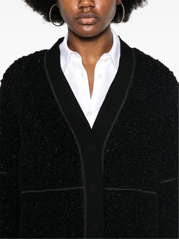 Giorgio Armani Long Bouclé Cardigan Coat