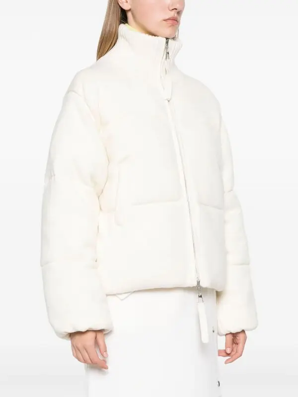 Buy Wool Puffer Jacket White At 29% Off Editorialist - Main Image