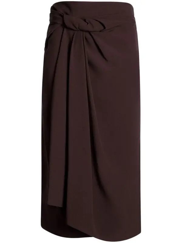 Bally Knot Detail Straight-cut Skirt