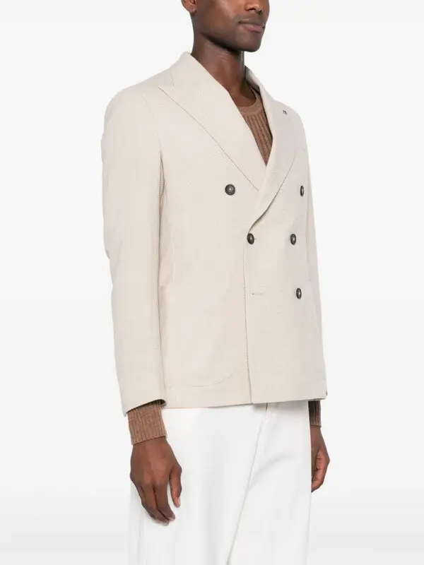 Tagliatore Brooch-detail Double-breasted Blazer