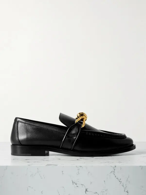 Bottega Veneta Astaire Leather Loafers
