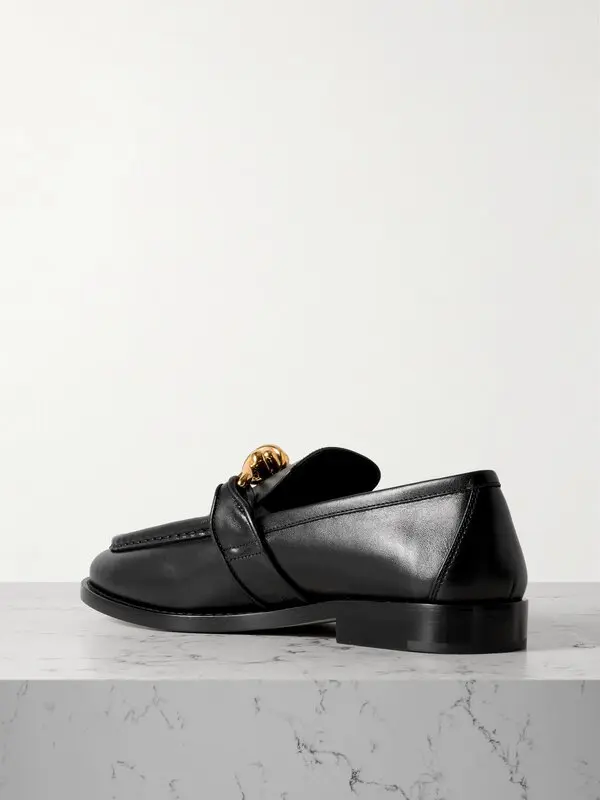 Bottega Veneta Astaire Leather Loafers