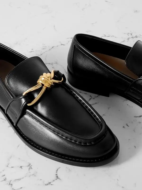 Bottega Veneta Astaire Leather Loafers